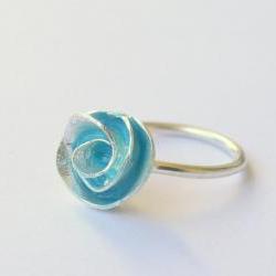 Turquoise Custom Rose Ring Enamel on Luulla